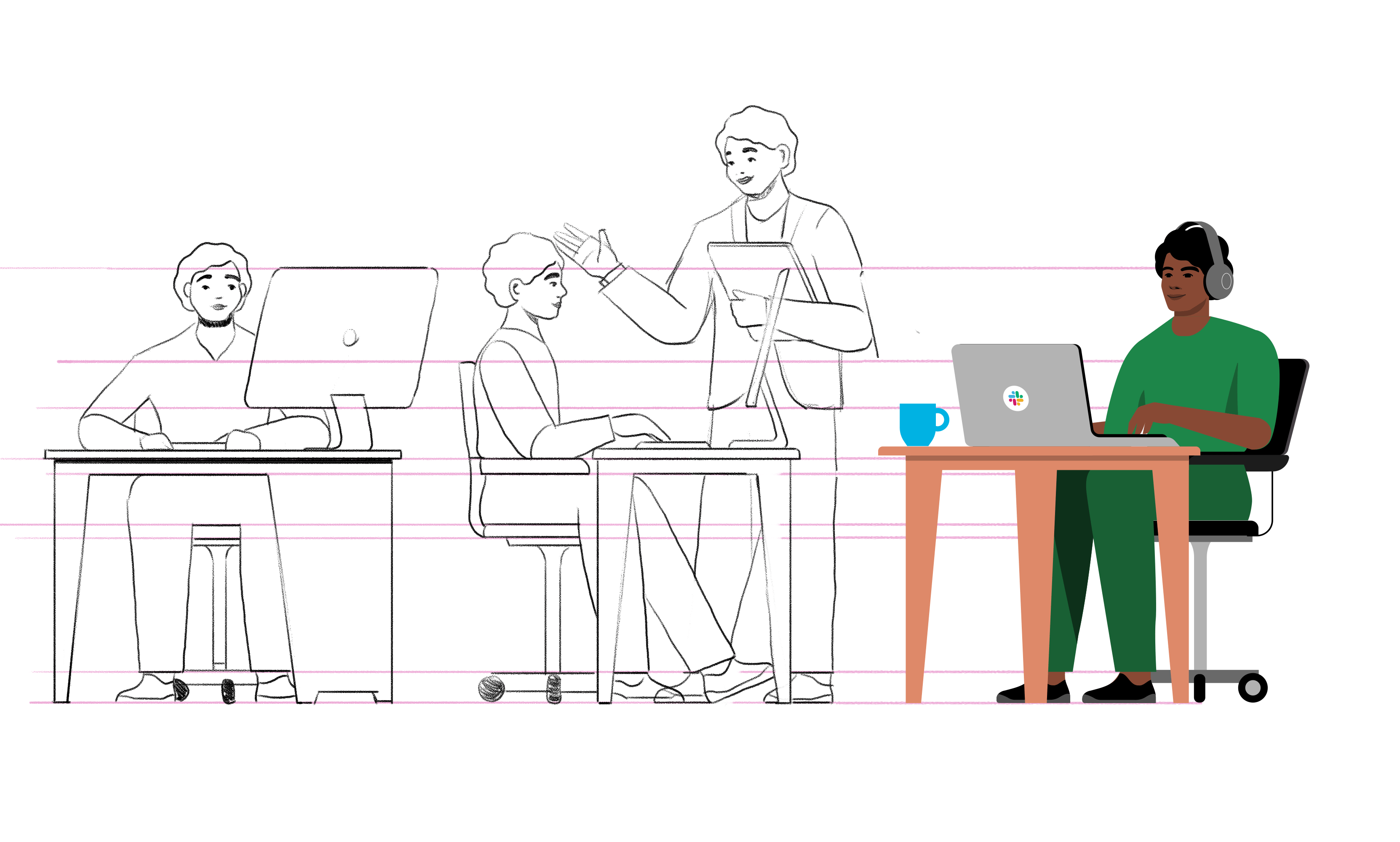A behind-the-scenes look at building the Slack Design illustration ...