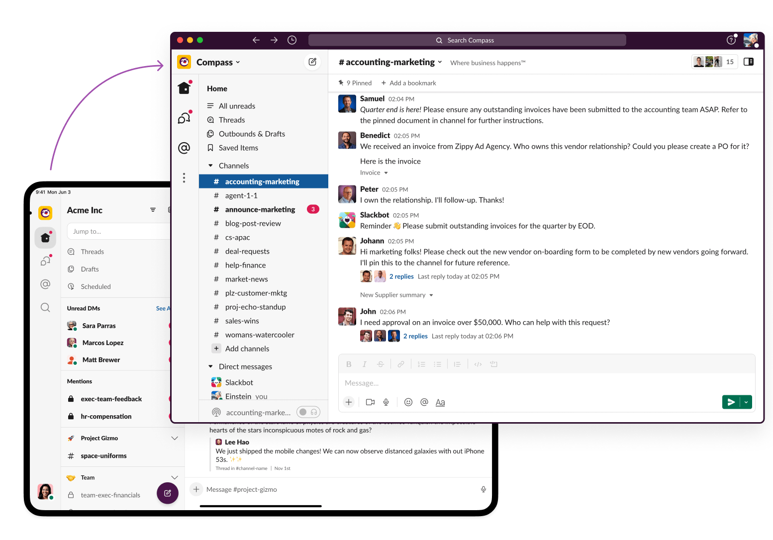 A more focused, productive Slack • Slack Design