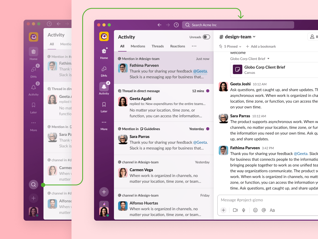 A more focused, productive Slack • Slack Design