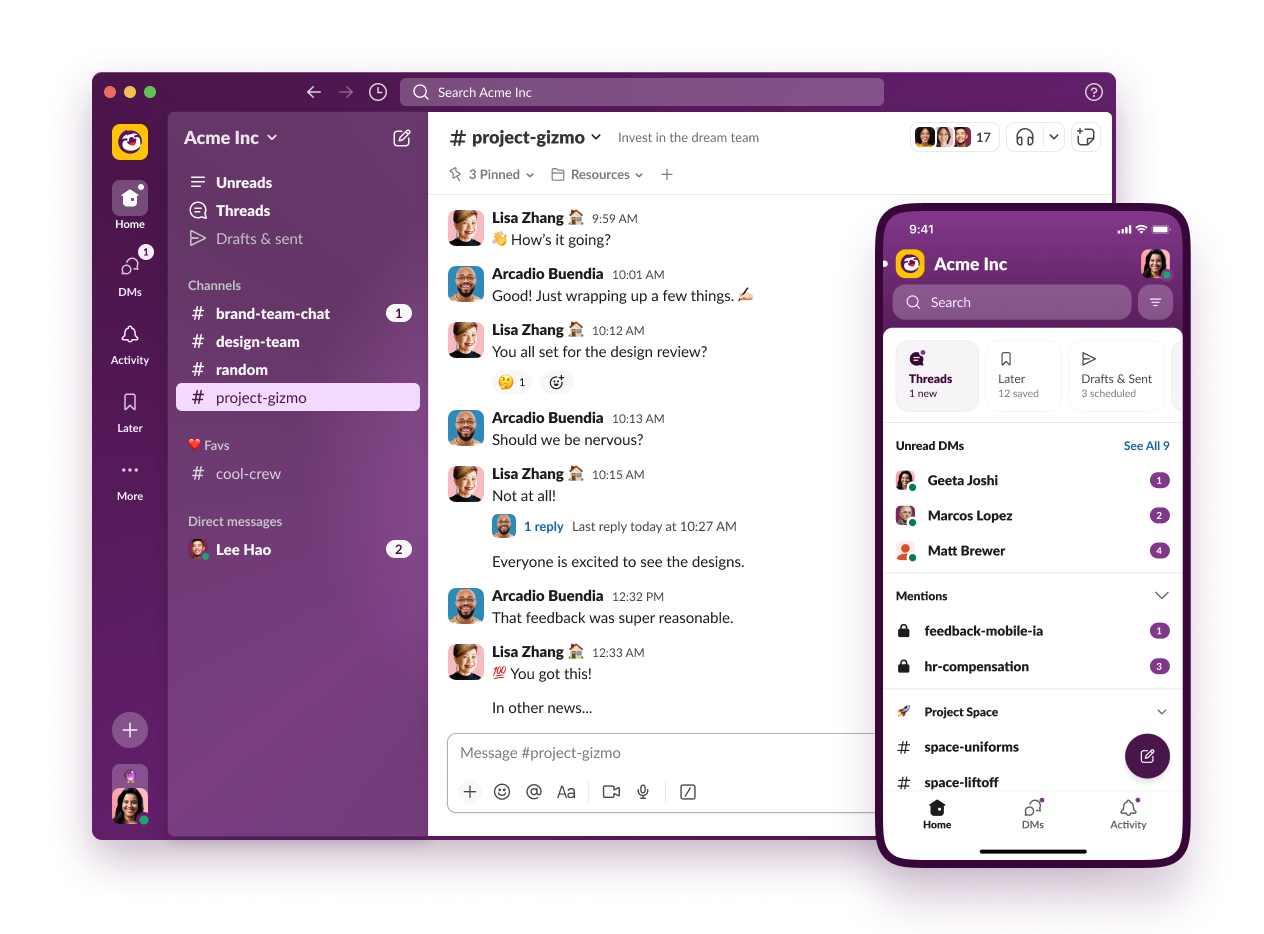 A more focused, productive Slack • Slack Design