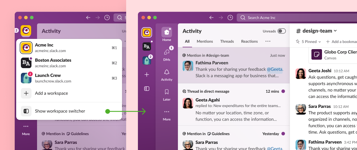 A more focused, productive Slack • Slack Design