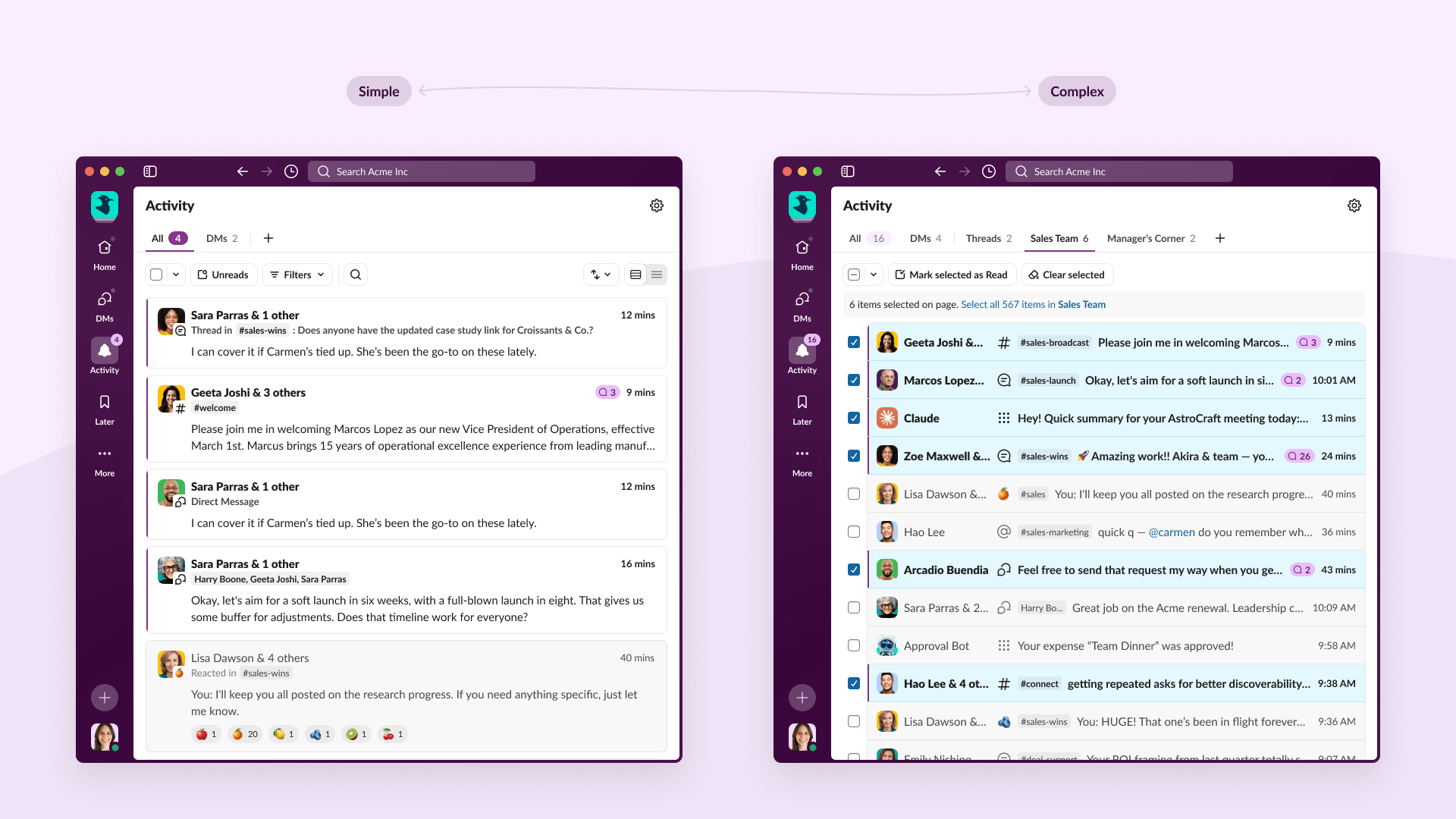 No Small Task: Evolving the Way Millions Catch Up in Slack • Slack Design