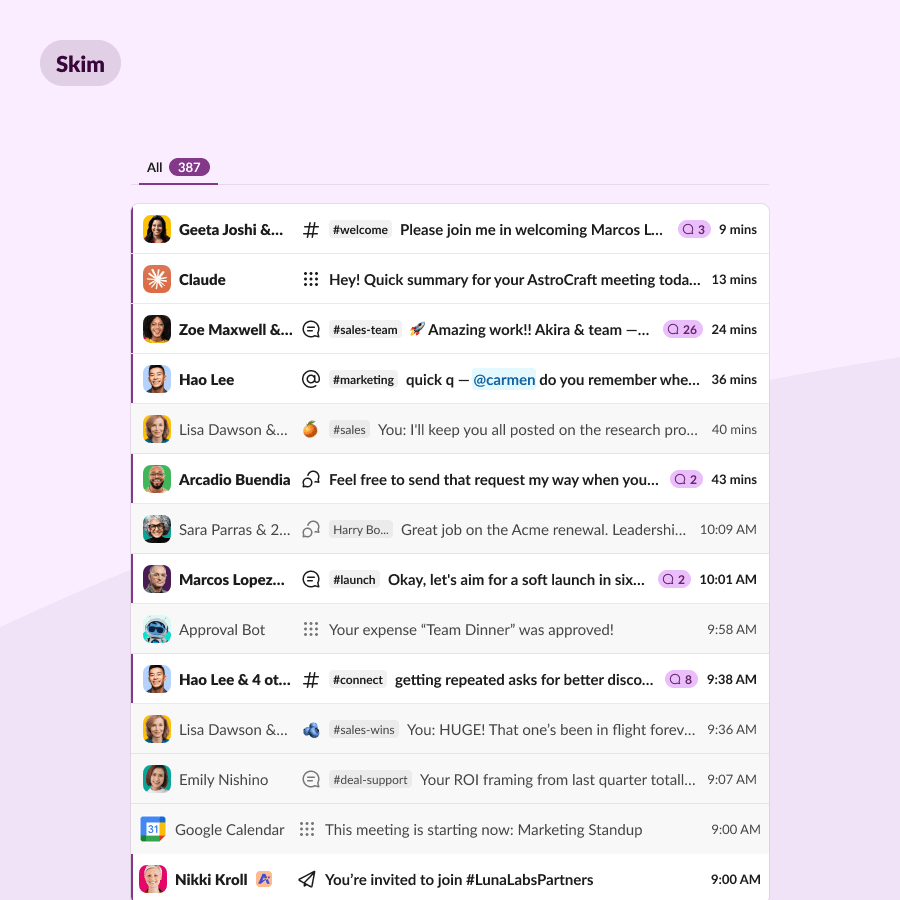 No Small Task: Evolving the Way Millions Catch Up in Slack • Slack Design