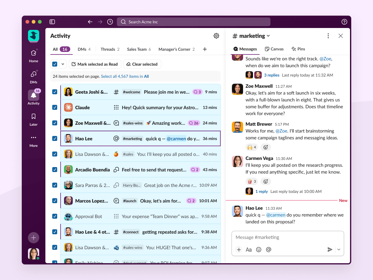 No Small Task: Evolving the Way Millions Catch Up in Slack • Slack Design